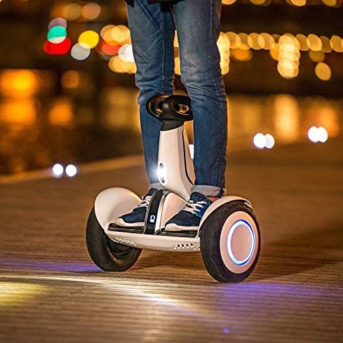Segway Ninebot S Plus Smart Self Balancing Transporter - Pro Hoverboard for Adults & Kids Gift - Intelligent Following Robot - UL 2272 Certified, White