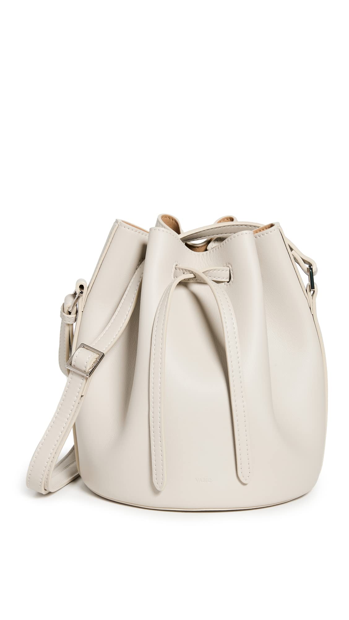 Vasic Women's Club Mini Bucket Bag, Ivory, Off White, Grey, One Size