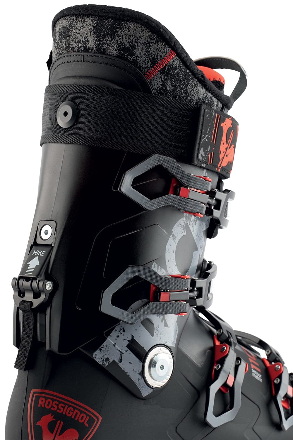 Rossignol Track 110 Mens Ski Boots Black Red 9.5 (27.5)