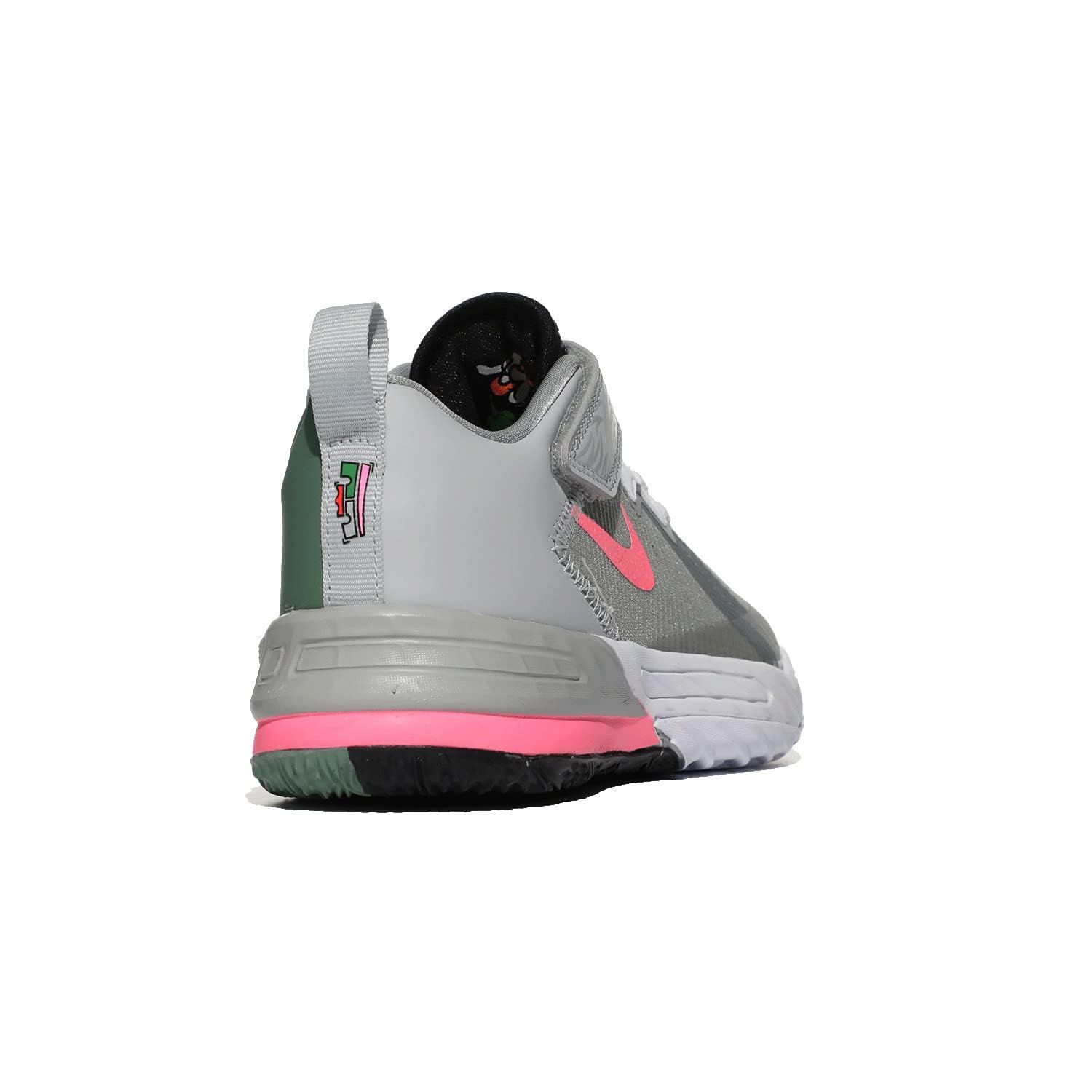Nike Boy's Lebron XVIII Low (PS) (Little Kid) Light Smoke Grey/Sunset Pulse/Black/White 3 Little Kid M