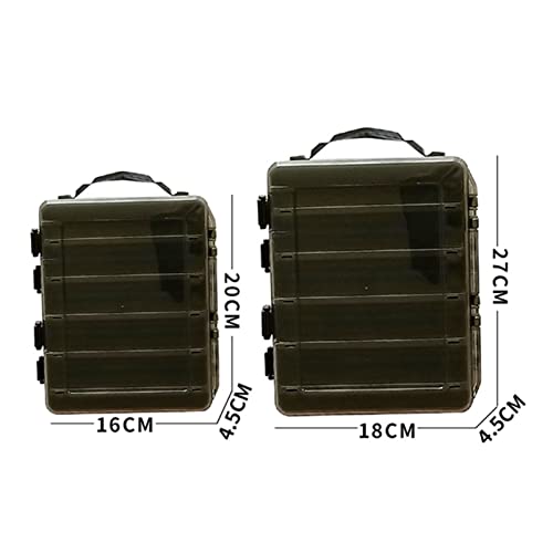 YOUOOK Plastic Box Large Double-Decker Fishing Box Screw Parts Storage Tool Box Storage Fishing Lures Box Accessories Tool Box