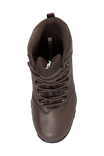 Mountain Warehouse Canyon Kids Leather Waterproof Hiking Boots Brown Kids Shoe Size 6 US