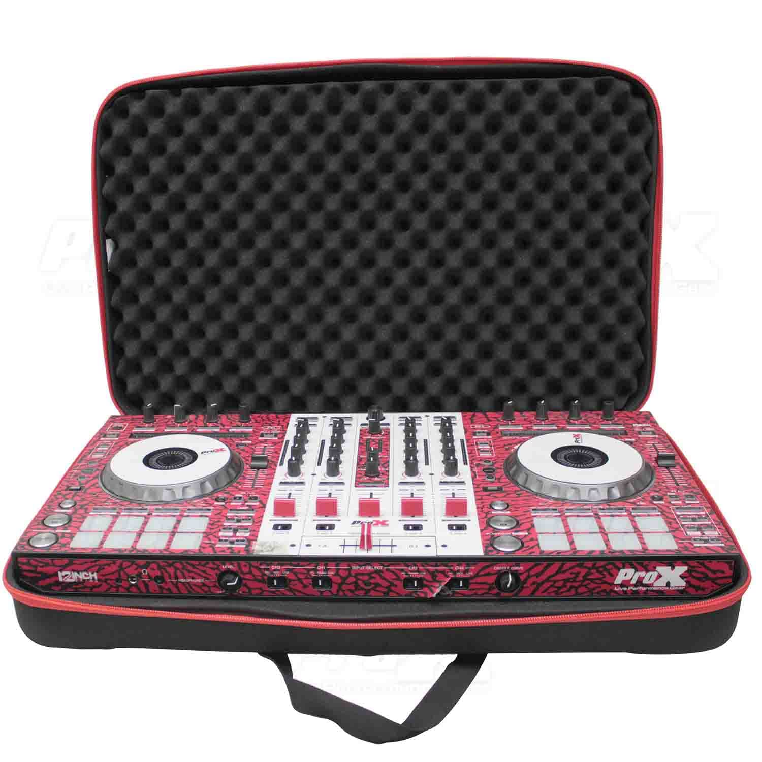 ProX XB-DJCM ZeroG Ultra Lightweight Hard Shell DJ Controller Strap Bag, For Pioneer DDJ-RX SX3 S1 and Numark Mixstream Pro Mixdeck, Pro Audio gear Storage