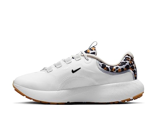 Nike Womens React Escape RN Running Shoes, White/Black-Light Bone-Wheat, 10 M US