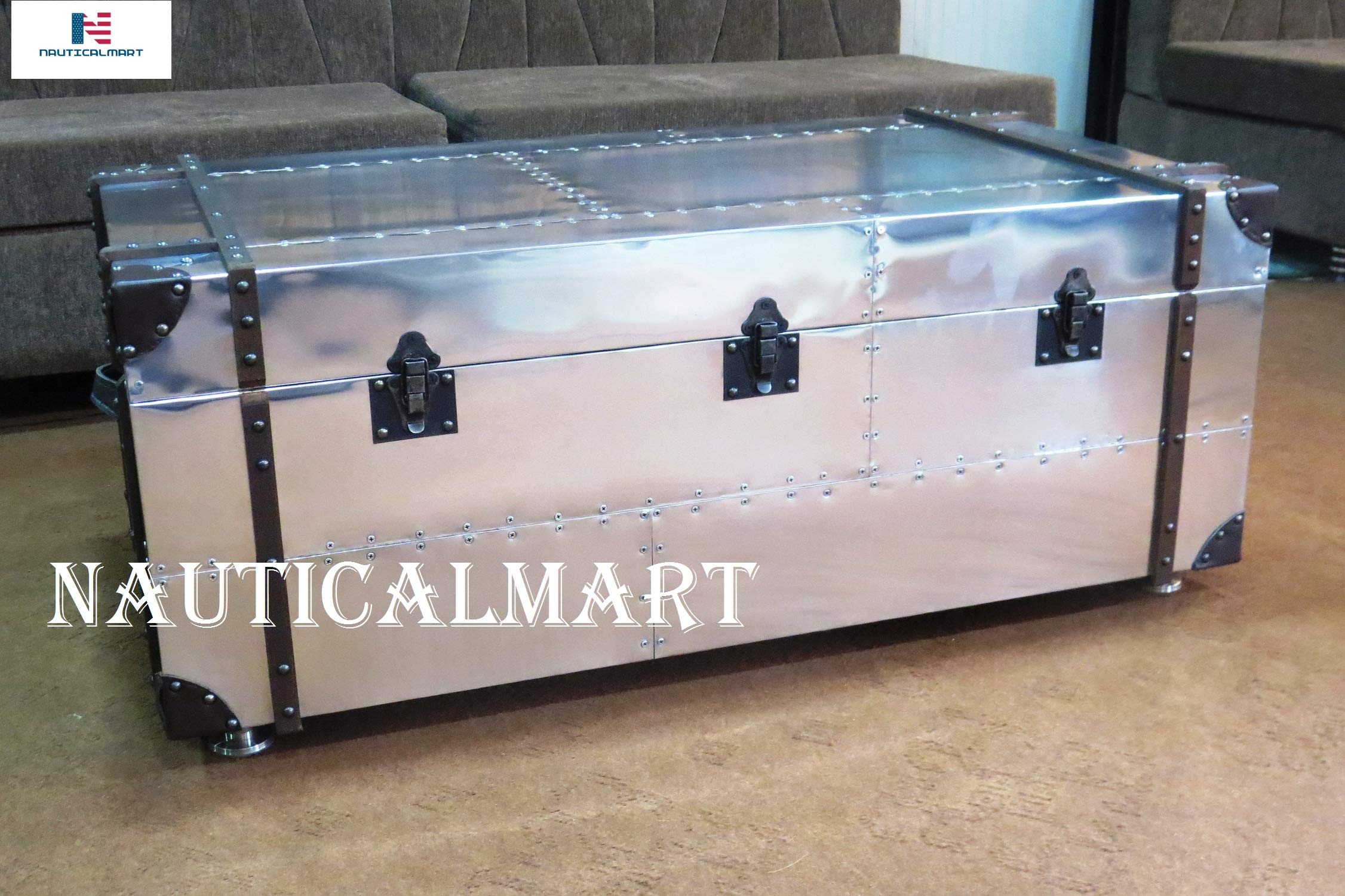 NauticalMart RICHARDS' TRUNK COFFEE TABLE