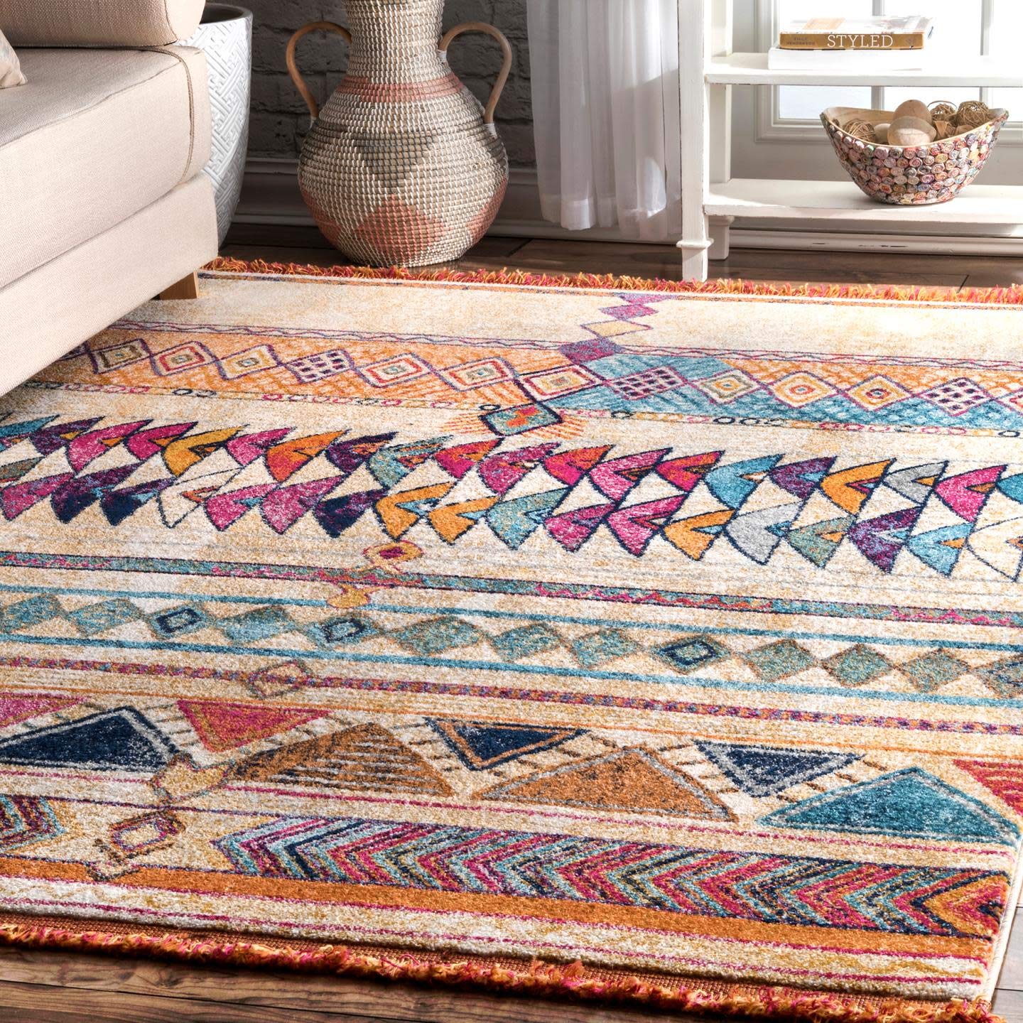 nuLOOM Rochelle Aztec Area Rug, 8' x 10', Orange