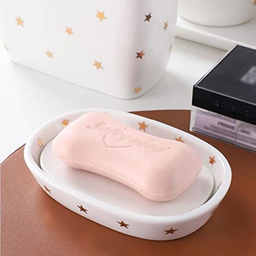 Soap Dispenser Bathroom Accessories Set - 4piece Ceramic Bath Set Including Toothbrush Holder Tumblers Tumblers and Tray Bathroom Accessories Bathroom Soap Dispenser