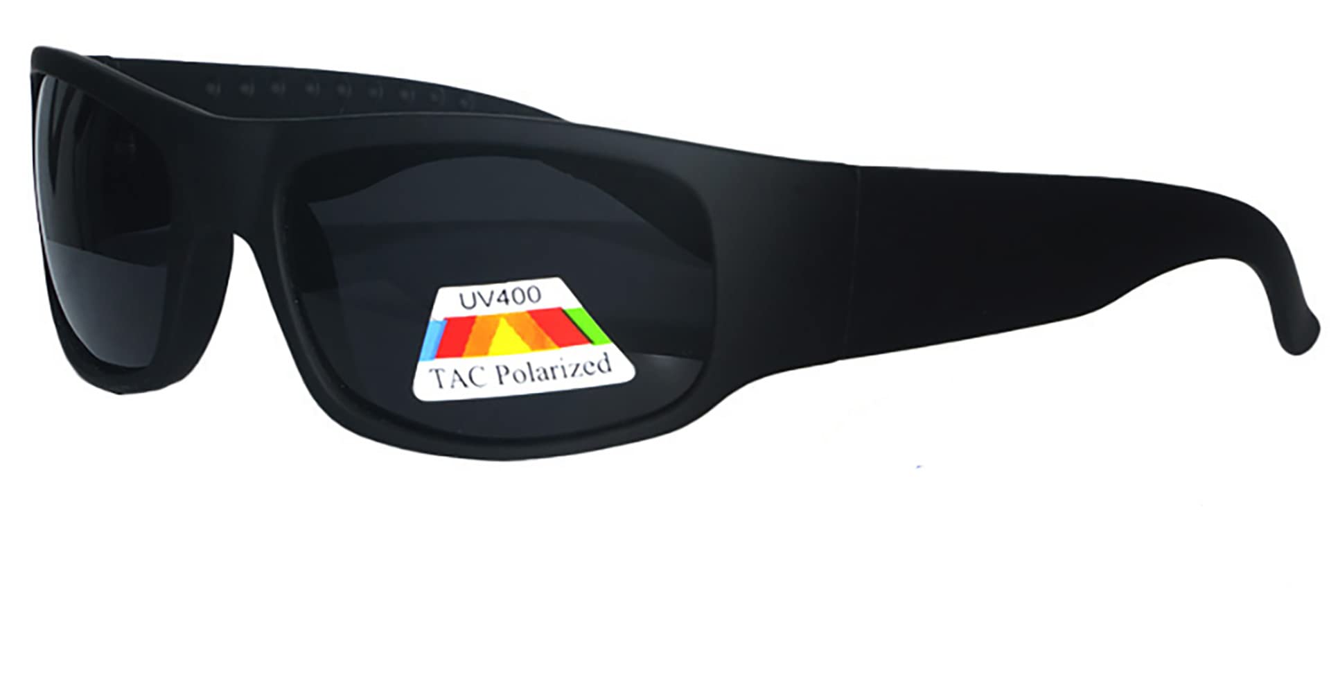 Super Dark Category 4 polarized sunglasses for sensitive eyes. CAT 4 Lens Polarized - Matte Finish/ Free Zipper Case, Black, U056SSDP-Matte