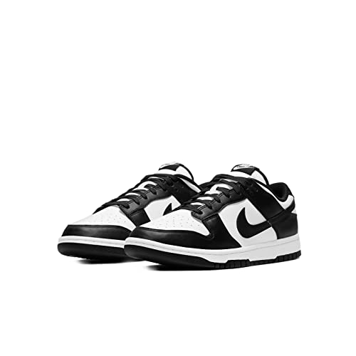 Nike Dunk Low Retro Men's Basketball Shoes, White Black White, 12 US