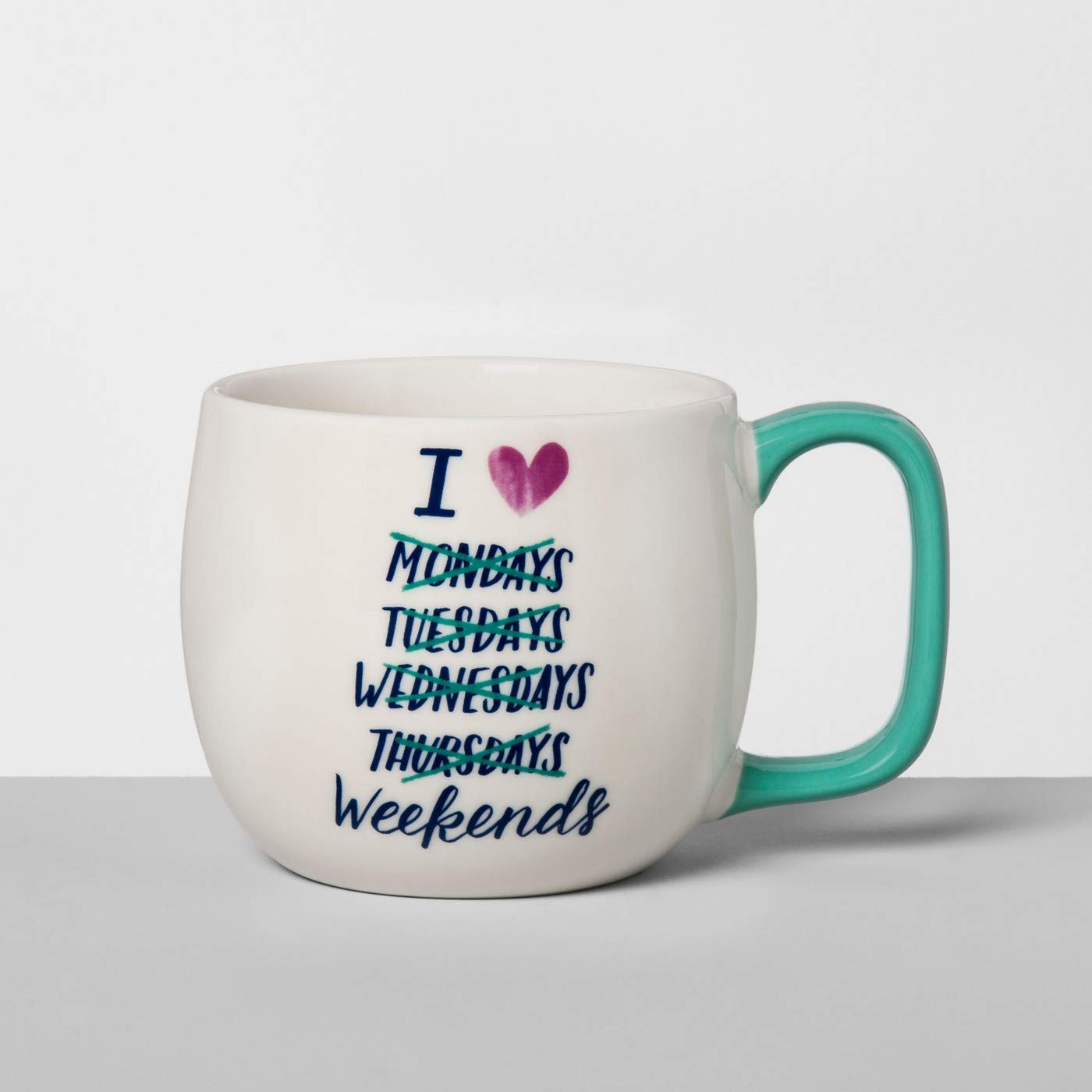 Porcelain 16oz Mug by Threshold (I Heart Weekends)