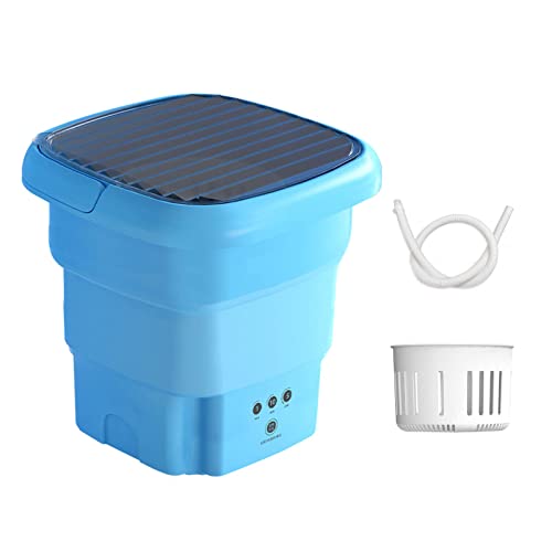 Portable Washing Machine and Dryer Combo, Mini Folding Washing Machine Portable with Disinfection Function, Small Portable Washer and Dryer Combo for Apartments, Dorm, Camping, RV,Travel Laundry