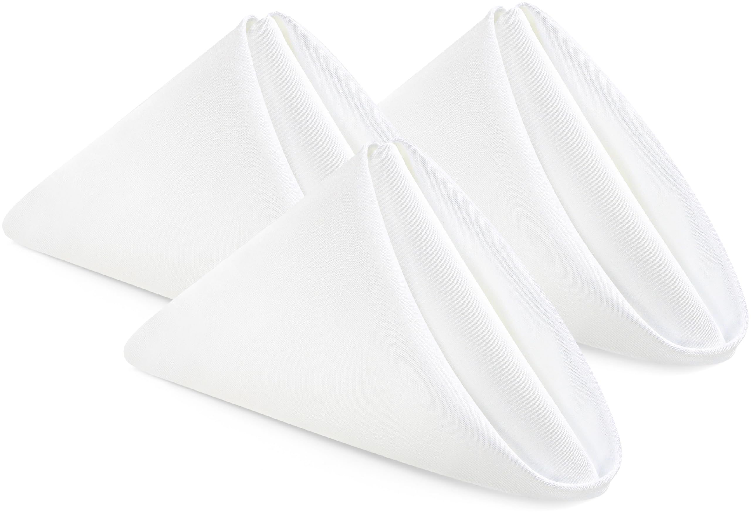 Utopia Home White Cloth Napkins (12 Pack, 18x18 Inches), Ideal Dinner Napkins for Party, Wedding and Lunch/Dinner