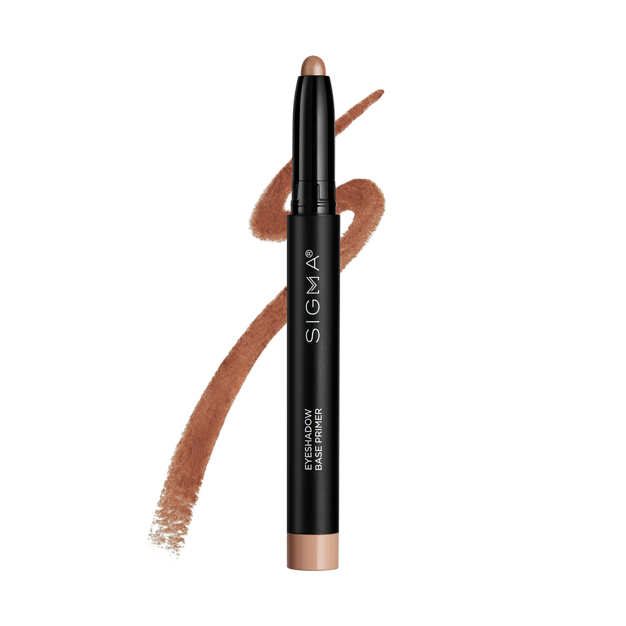 Sigma Beauty Eyeshadow Primer Base – Professional Grade Eye Primer Crayon w/Retractable Tip for Long-Lasting Makeup & All-Day Color Payoff, Prevents Creasing (Bubbly, Pinky Peach Champagne Shimmer)