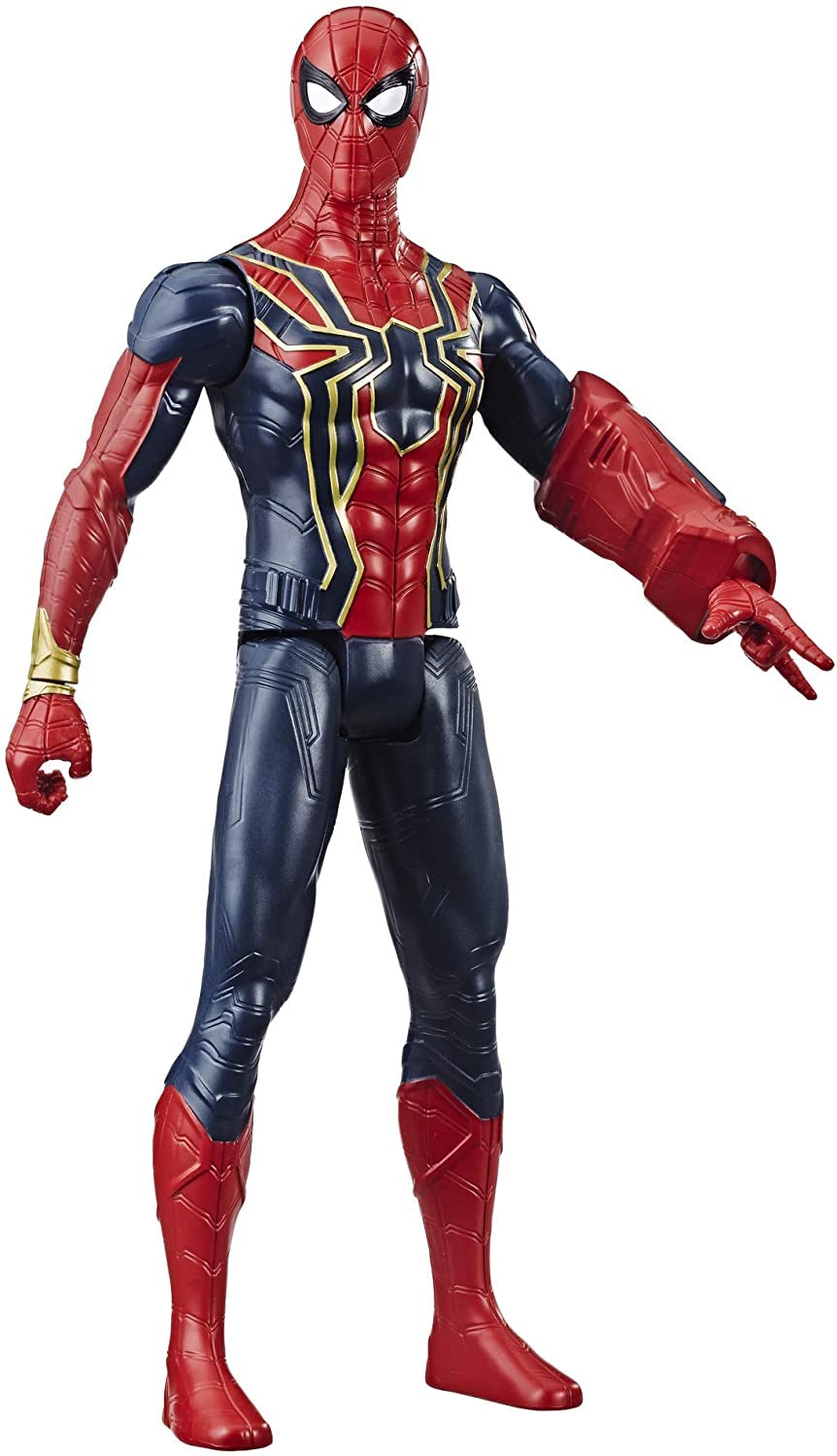 Titan Hero Series Iron Spider 12 Inch Spiderman Action Figure with Power Fx Port