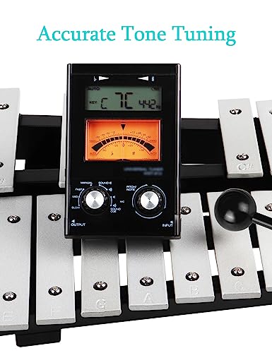 Mr.Power 30 NOTES Foldable Glockenspiel Xylophone Vibraphone Percussion Instrument Musical Instrument with Mallet, Mallet Mute Cover, Carrying Bag, Carrying Box