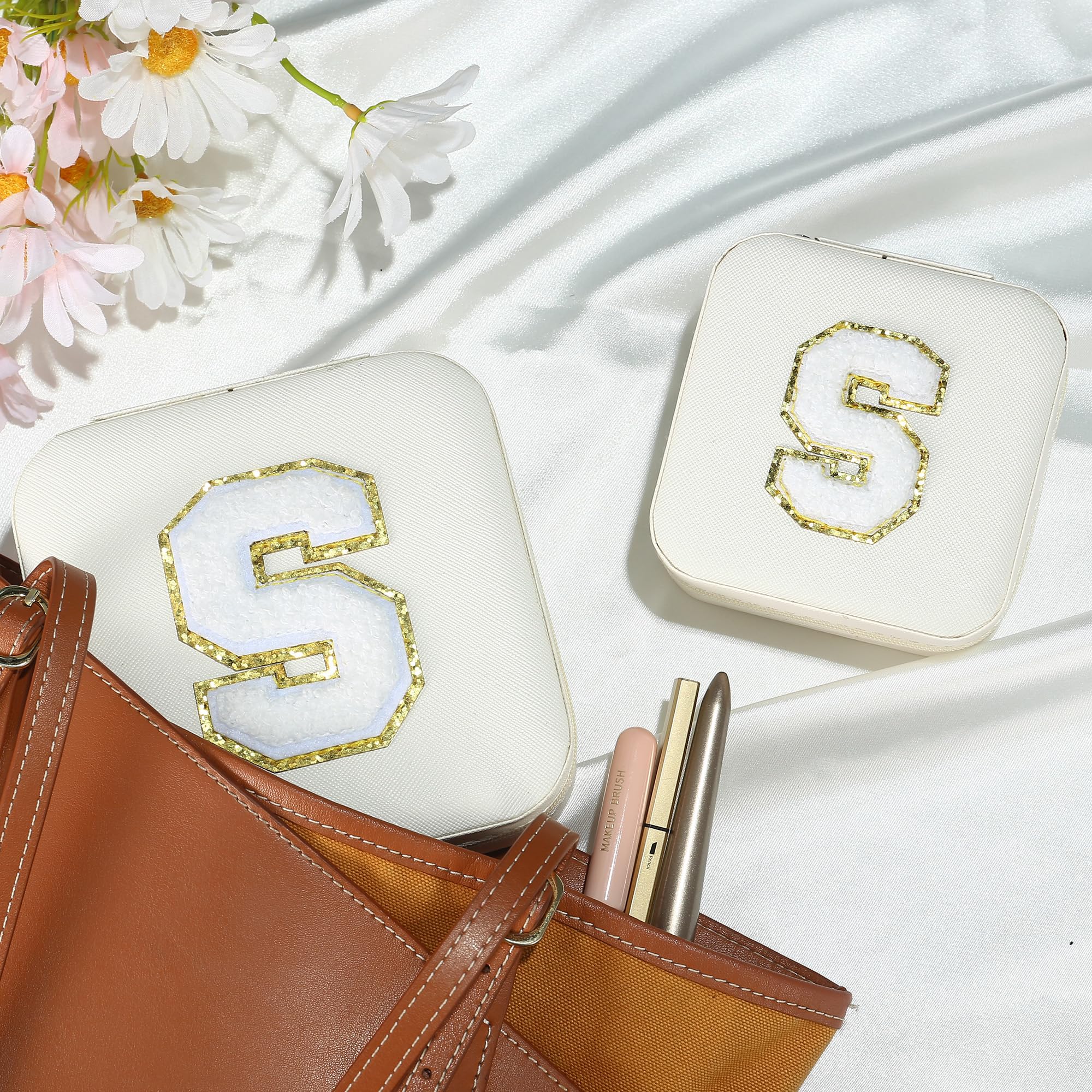 Parima Birthday Gifts for Women -2 Pieces Travel Jewelry Case Set, Travel Gifts Friend Gifts for Women Personalized Gifts Unique Gifts Christmas Gifts for Women Personalized Jewelry Boxes for Women