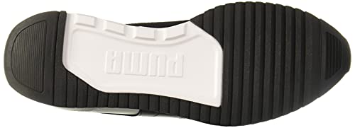 PUMA Mens R78 Sneaker, PUMA Mens White-Gray Violet-PUMA Mens Black, 8.5