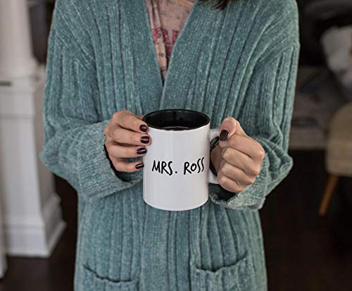 Ukonic Friends Mr. Rachel Whiskers and Mrs. Ross Moustache Double-Sided Mugs | Set of 2