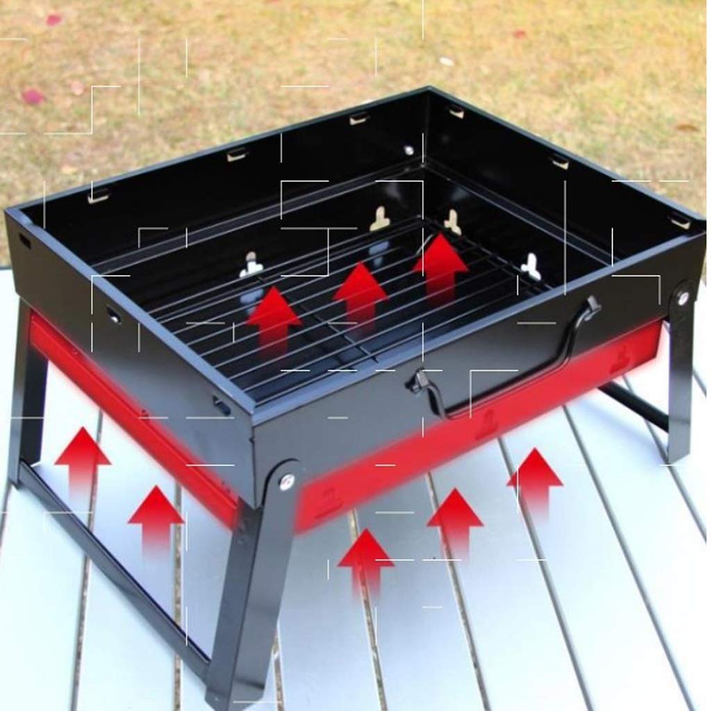 MMLLZEL Freestanding Barbecue Grills Portable BBQ Folding Charcoal Grill Mini barbecue Grills
