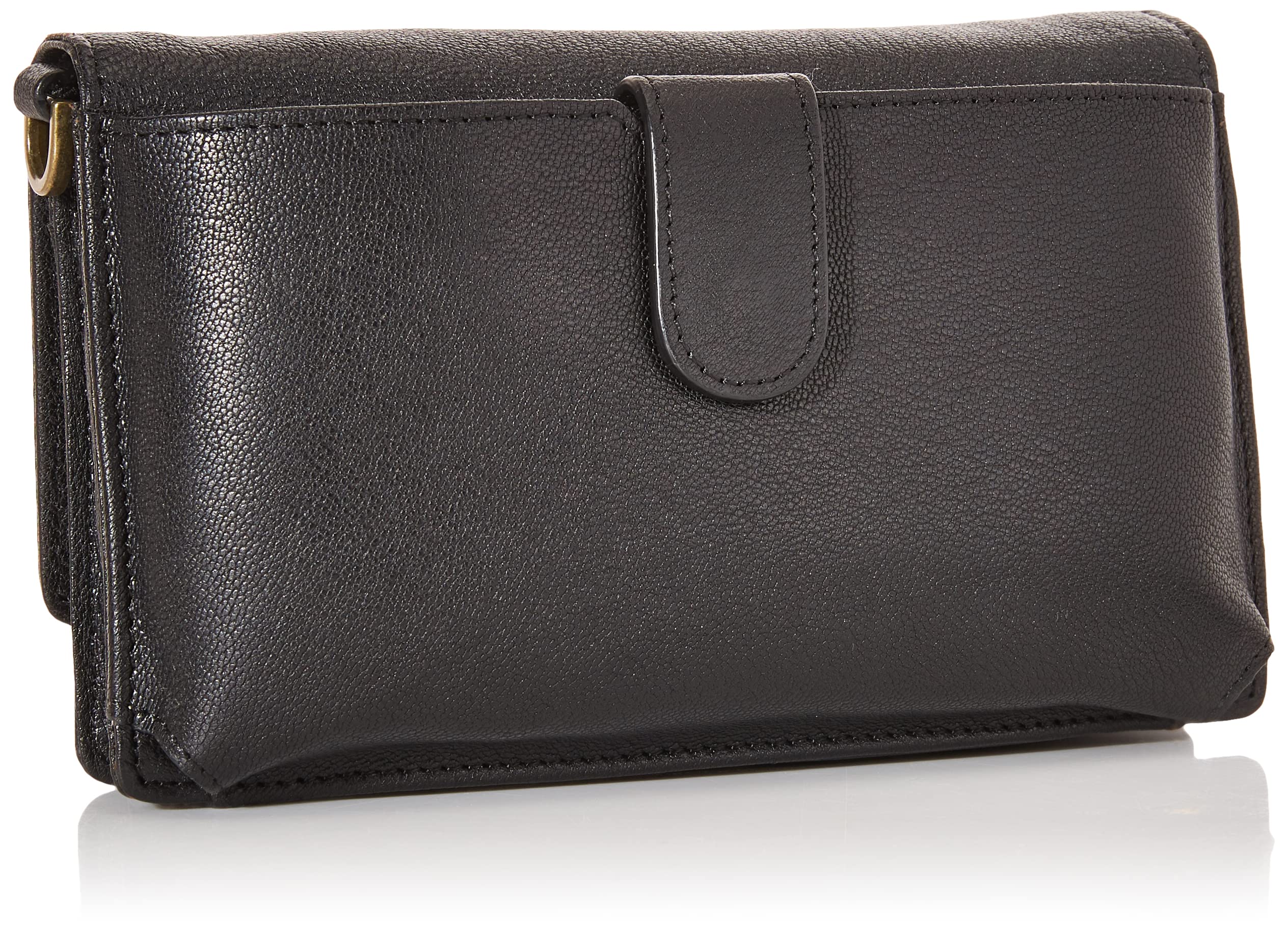 Timberland womens Rfid Leather Crossbody Bag Wallet Purse, Black (Cav), One Size