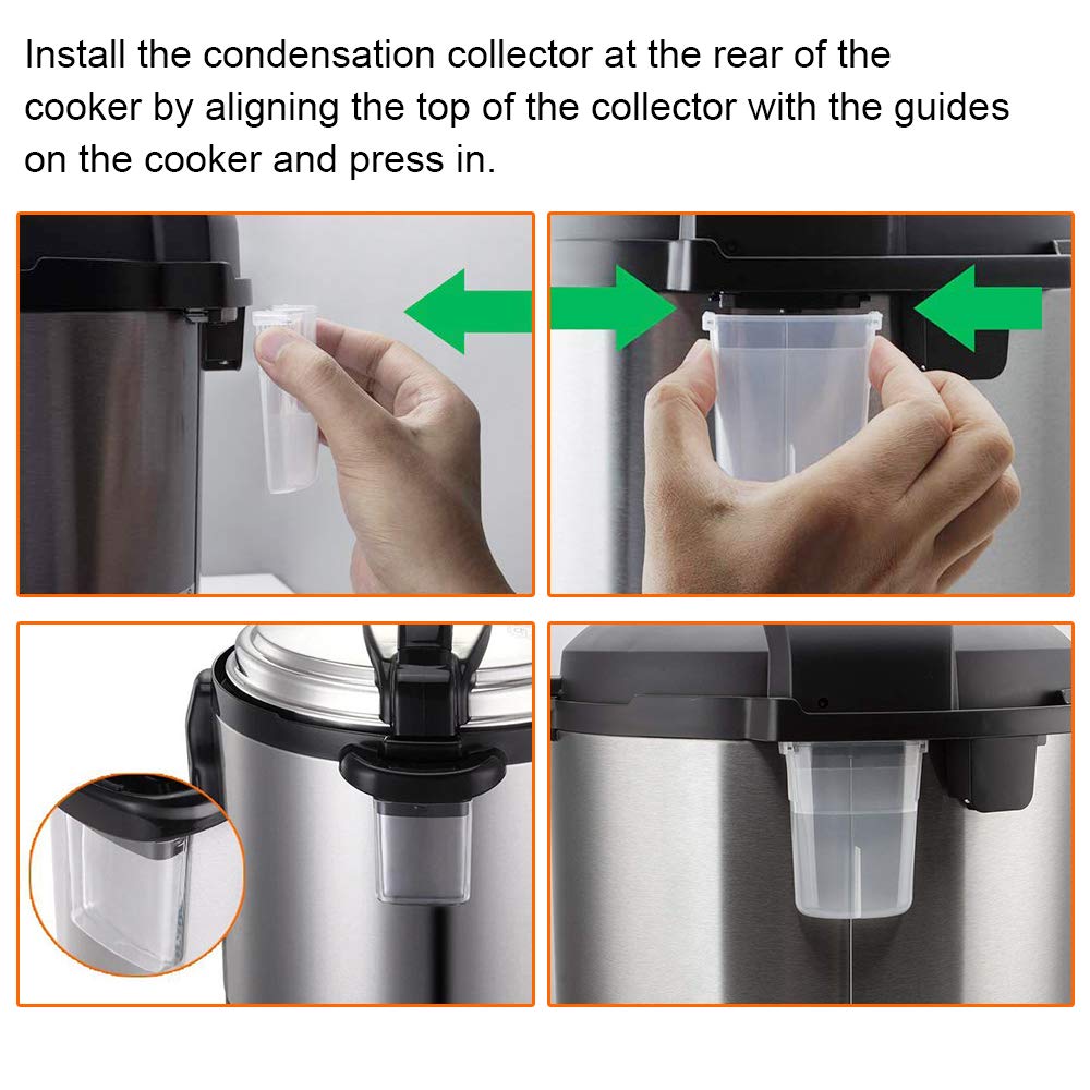 Original Condensation Collector Cup Replacement for Instant Pot DUO, ULTRA, LUX, 5, 6, 8 Quart All Series Ultra 60, DUO60, DUO89, and LUX80 by ZoneFly