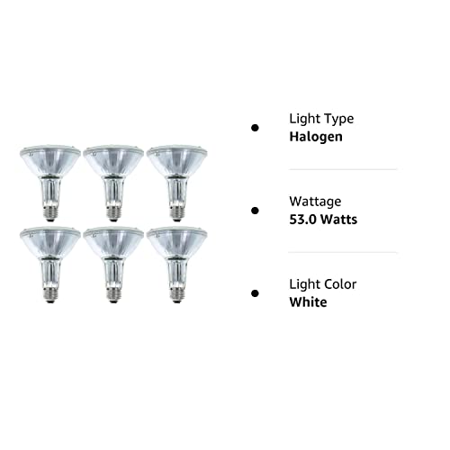 Philips 419549 Halogen PAR30L 75 Watt Equivalent Flood Light Bulb for Recessed Indoor and Outdoor Fixtures, 6 Pack