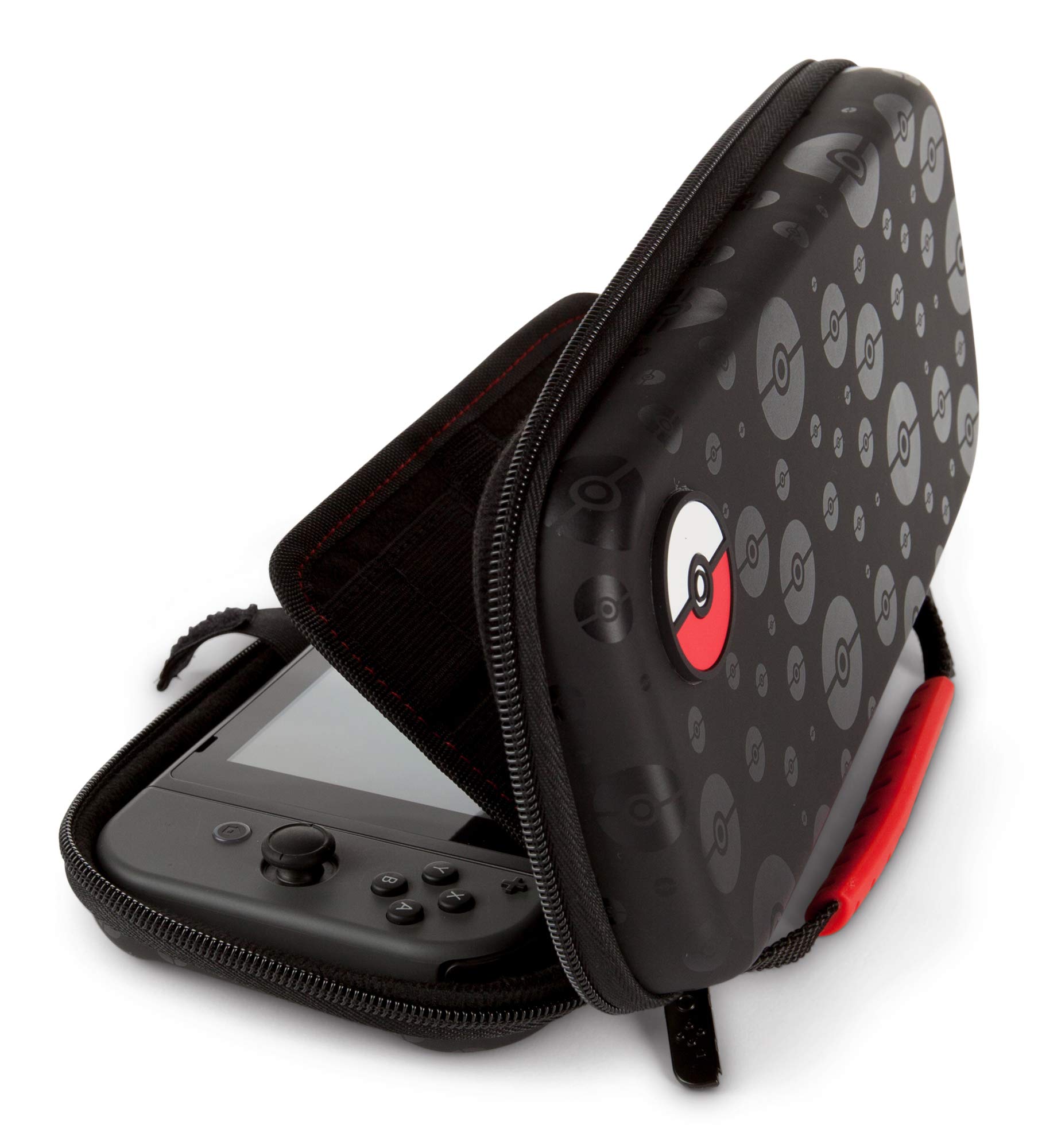 PowerA Protection Case for Nintendo Switch - Poke Ball Black - Nintendo Switch, protective case, gaming case, console case, accessories storage, officially licensed