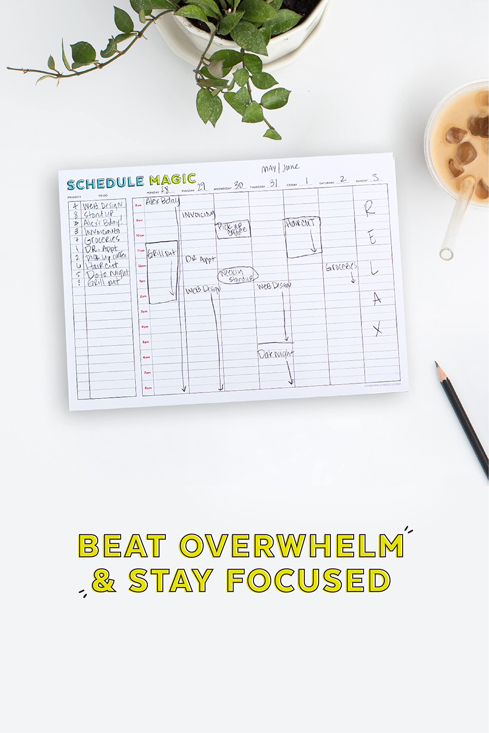 Schedule Magic Time Blocking Planner (Weekly)