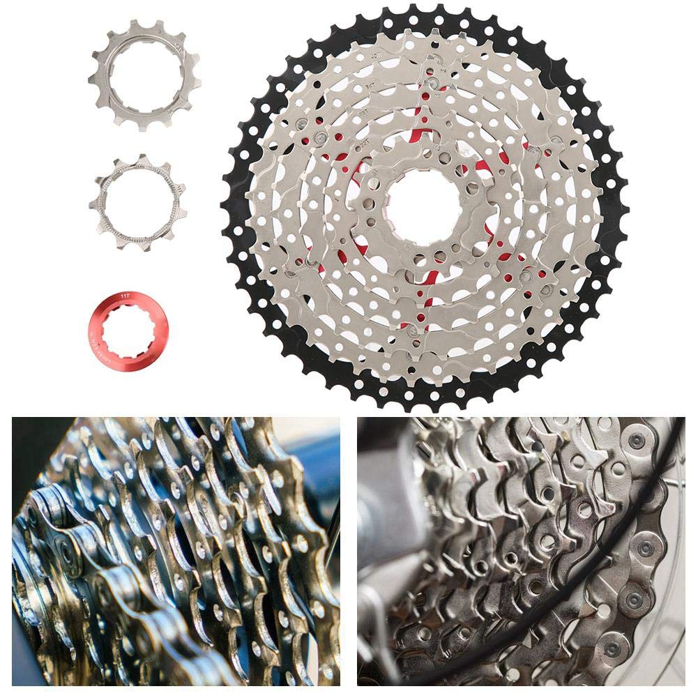 OKBY 8 Speed 46T Large Gear Mountain Bike Ultralight Hollow Cassette Freewheel Bicycle Freewheel Bike Freewheel Cassette Bicycle Accessory