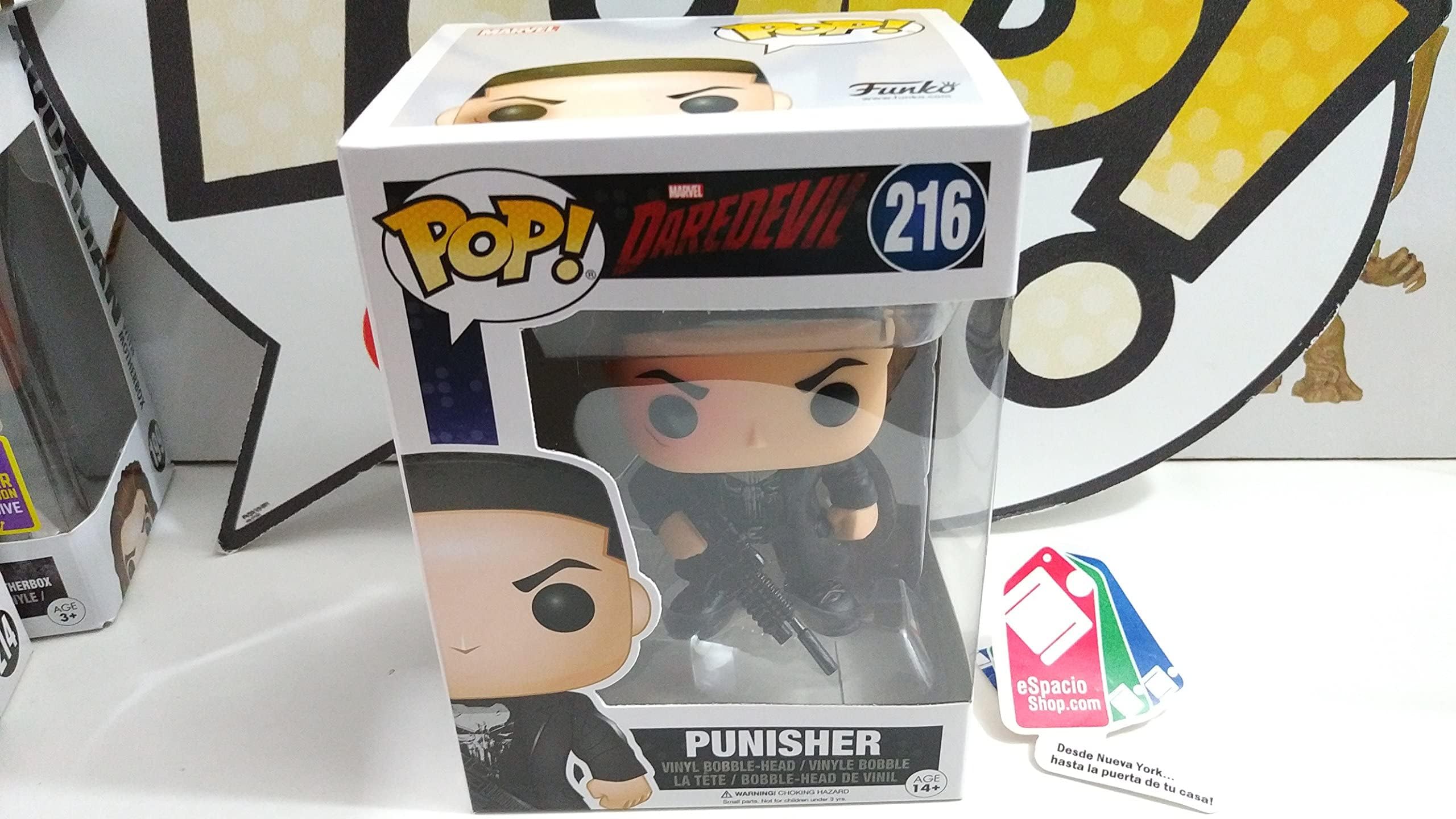 POP Marvel: Netflix Daredevil - Punisher (Frank Castle) Funko Pop! Vinyl Figure (Bundled with Compatible Pop Box Protector Case) Multicolor 3.75 inches