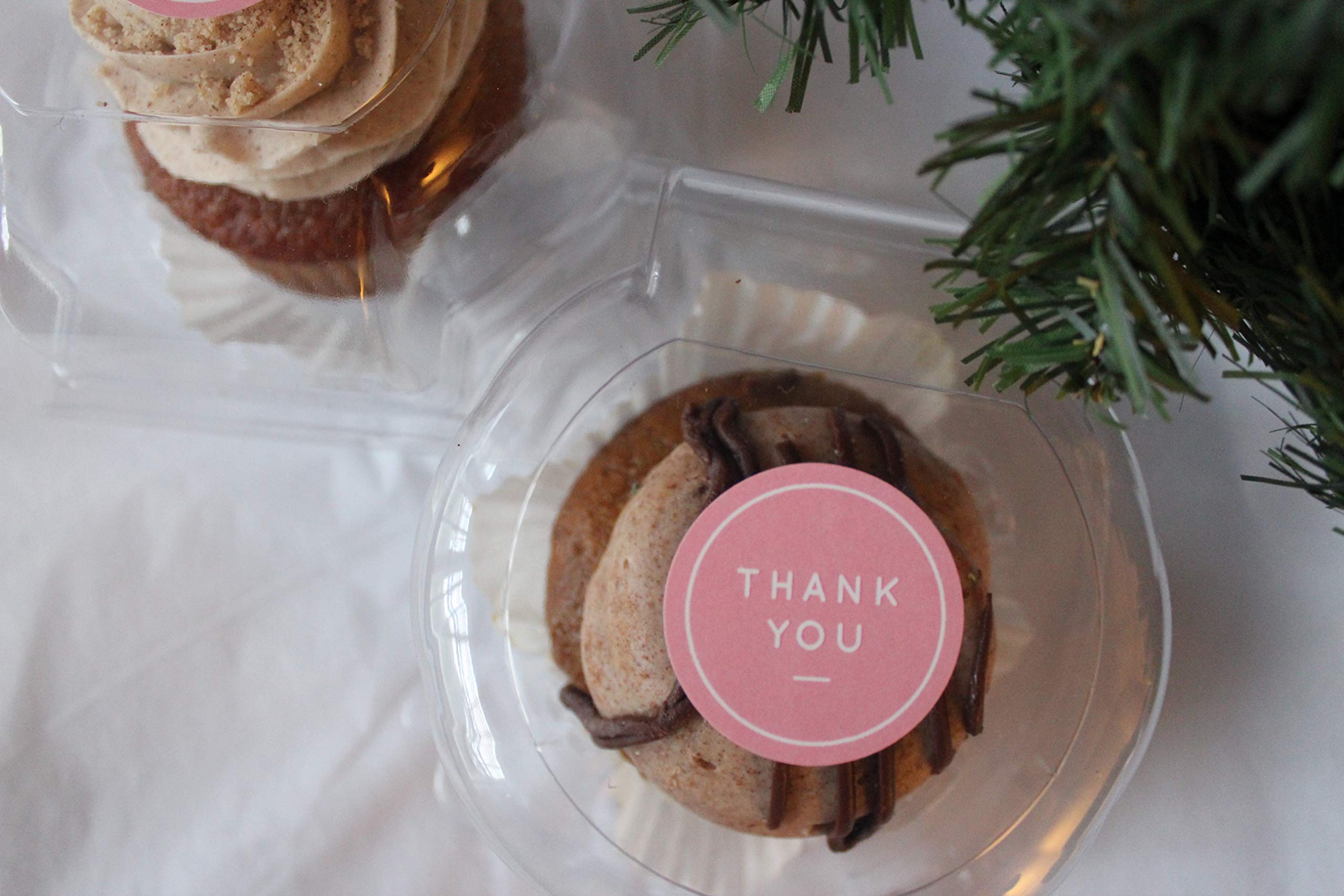 PAPERLILY Thank You Stickers - 1.5" | 500 Pink Labels Per