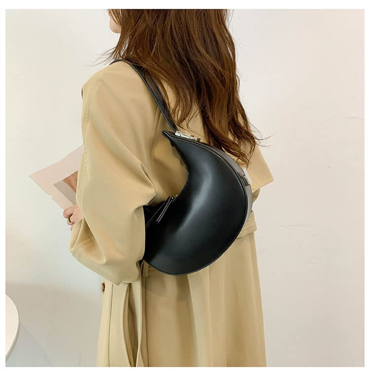 Women Black Mini Purses Trendy Shoulder Bag Small Clutch Satchel Hobo Tote Handbag Black