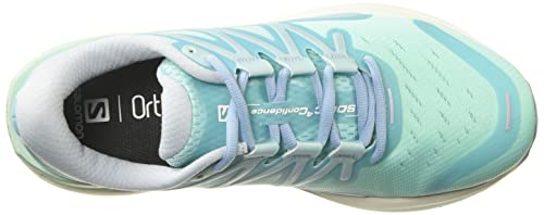 Salomon Sonic 4 Confidence Running Shoes for Women, Tanager Turquoise/White/Kentucky Blue, 10