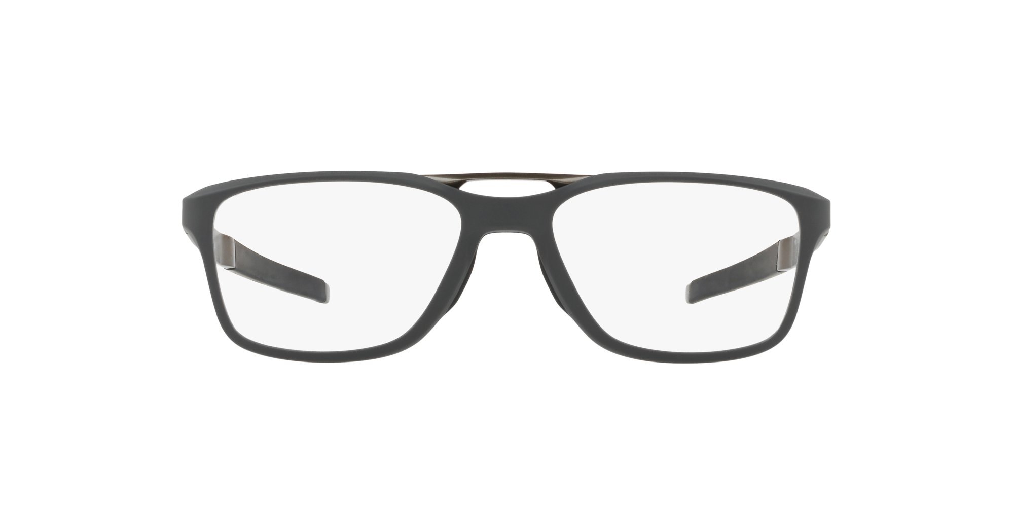 Oakley Men's Ox8113 Gauge 7.2 Arch Square Prescription Eyeglass Frames, Satin Black/Demo Lens, 53 mm