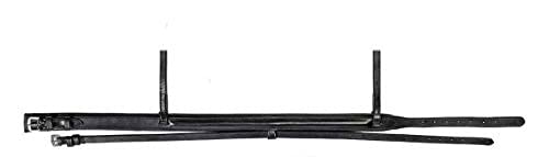 Shires AVIGNON PLAIN FLASH NOSEBAND (X-Full, Black)