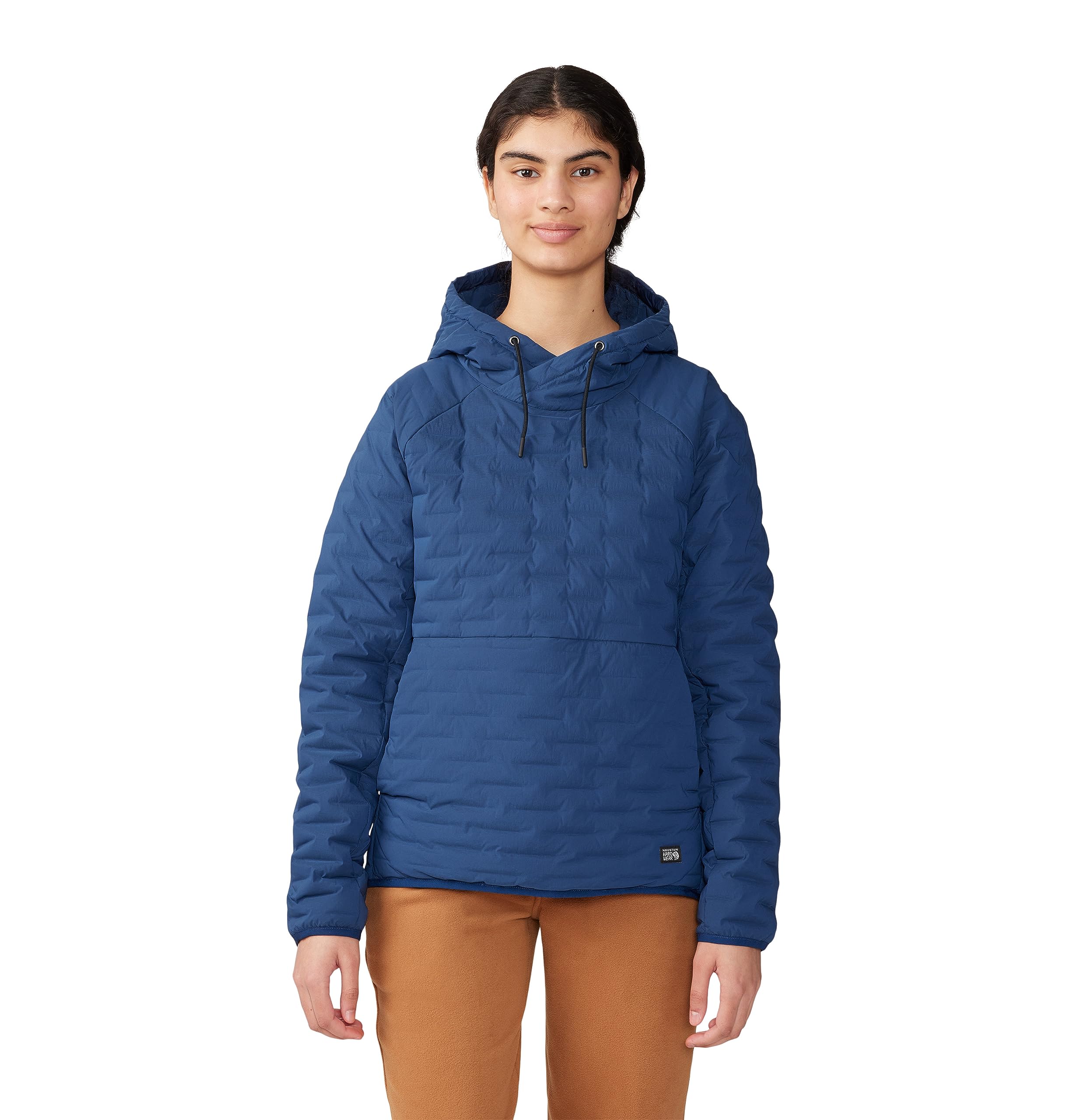 Mountain Hardwear Women's Stretchdown Light Pullover Hoody, Outer Dark, Small