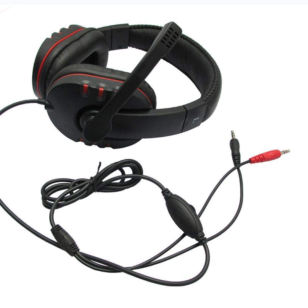 SFBBBO Headset On Ear Headset Stereo Deep Gaming Headphones Earphone with Microphone for Computer Pc Laptop Notebook GreenNoLEDPC