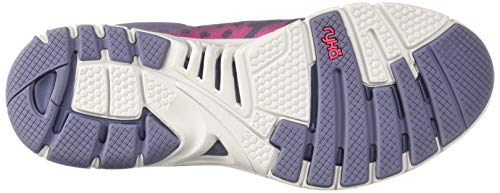 Ryka Women's DYNAMIC 2.5 Athletic Shoe, grey/pink, 8 M US