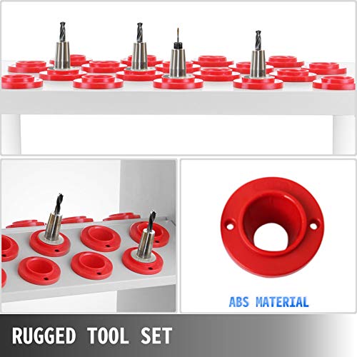 Vevor Tool Cart 40 Taper Tool Holder CNC Tool Cart 36 Capacity CAT40 BT40 Service Carts with Wheels Heavy Duty (BT40 36 Capacity) : Tools & Home Improvement