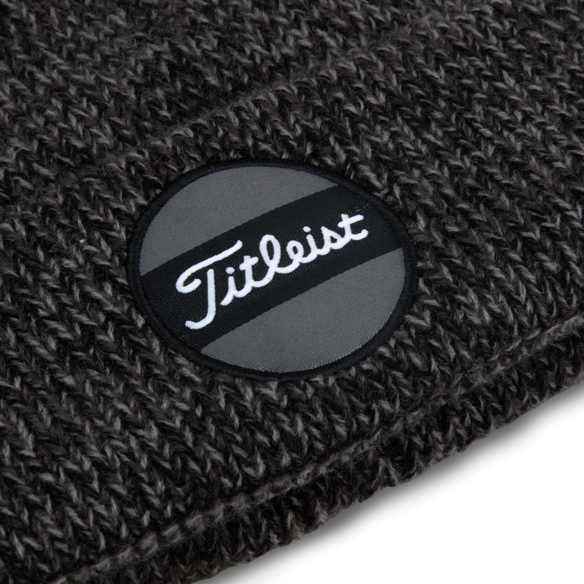 Titleist Men's Standard Pom Hat, Heather Black, OSFM