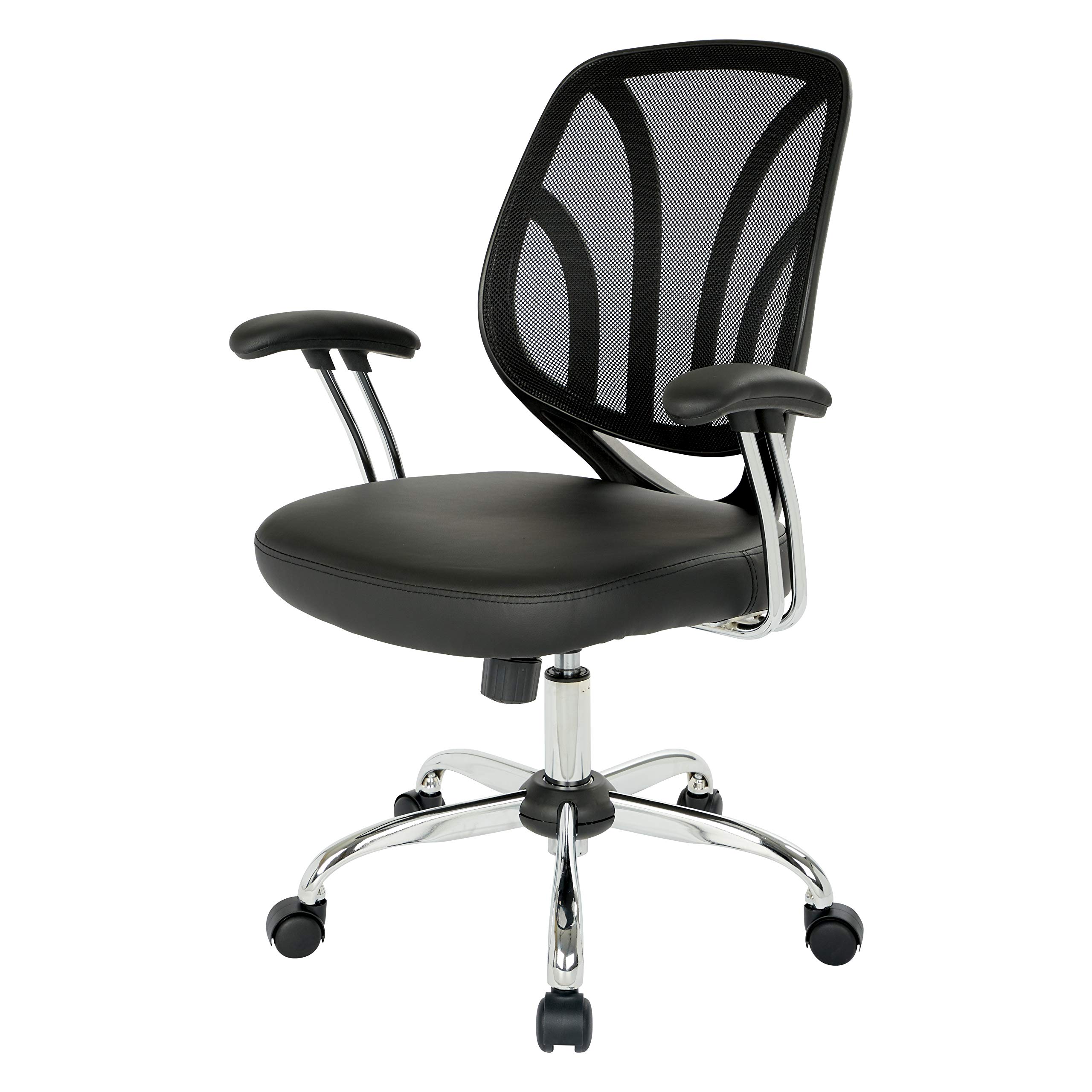 OSP Home Furnishings Screen Back Office Task Chair, Cream (EM69203C-U28)
