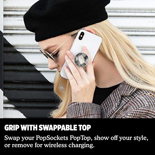 PopSockets Phone Grip with Expanding Kickstand, Chrome PopGrip - Chrome Mermaid