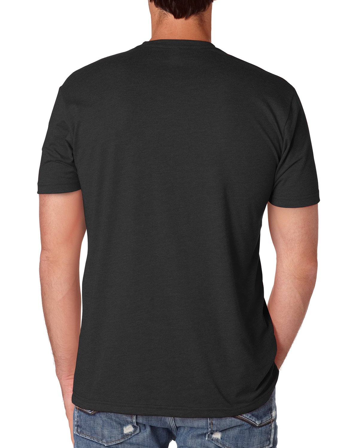 Next Level Mens Premium Fitted CVC Crew Tee (N6210) Black l