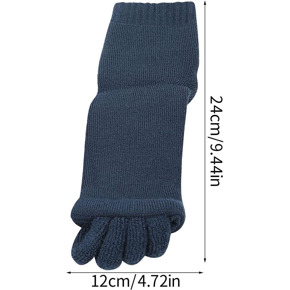 TOLHYUN Toe Separator Socks Foot Correction Socks,Women's Toeless Socks,3 Pairs of Five Toe Separation Socks for Yoga Exercise Gym