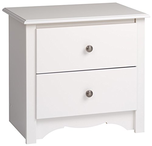 Prepac Monterey 6 Drawer Tall Chest and Sonoma Traditional Nightstand (WDC-2422)