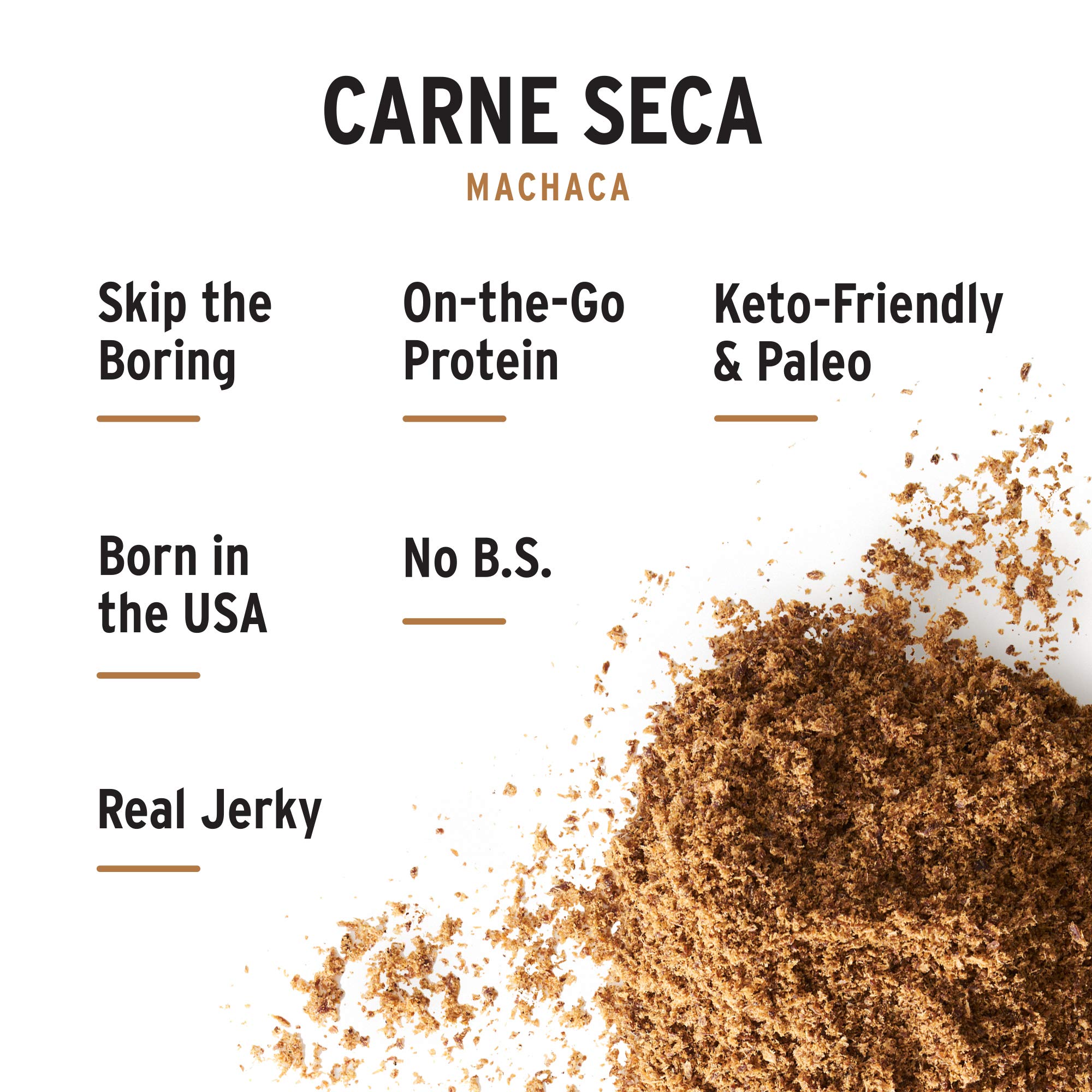 People's Choice Beef Jerky - Carne Seca - Machaca - Bulk Beef Jerky Chew - Shredded Beef Jerky - Healthy, Sugar Free, Zero Carb, Gluten Free, Keto Friendly, High Protein Meat Snack - 1 Pound Bag