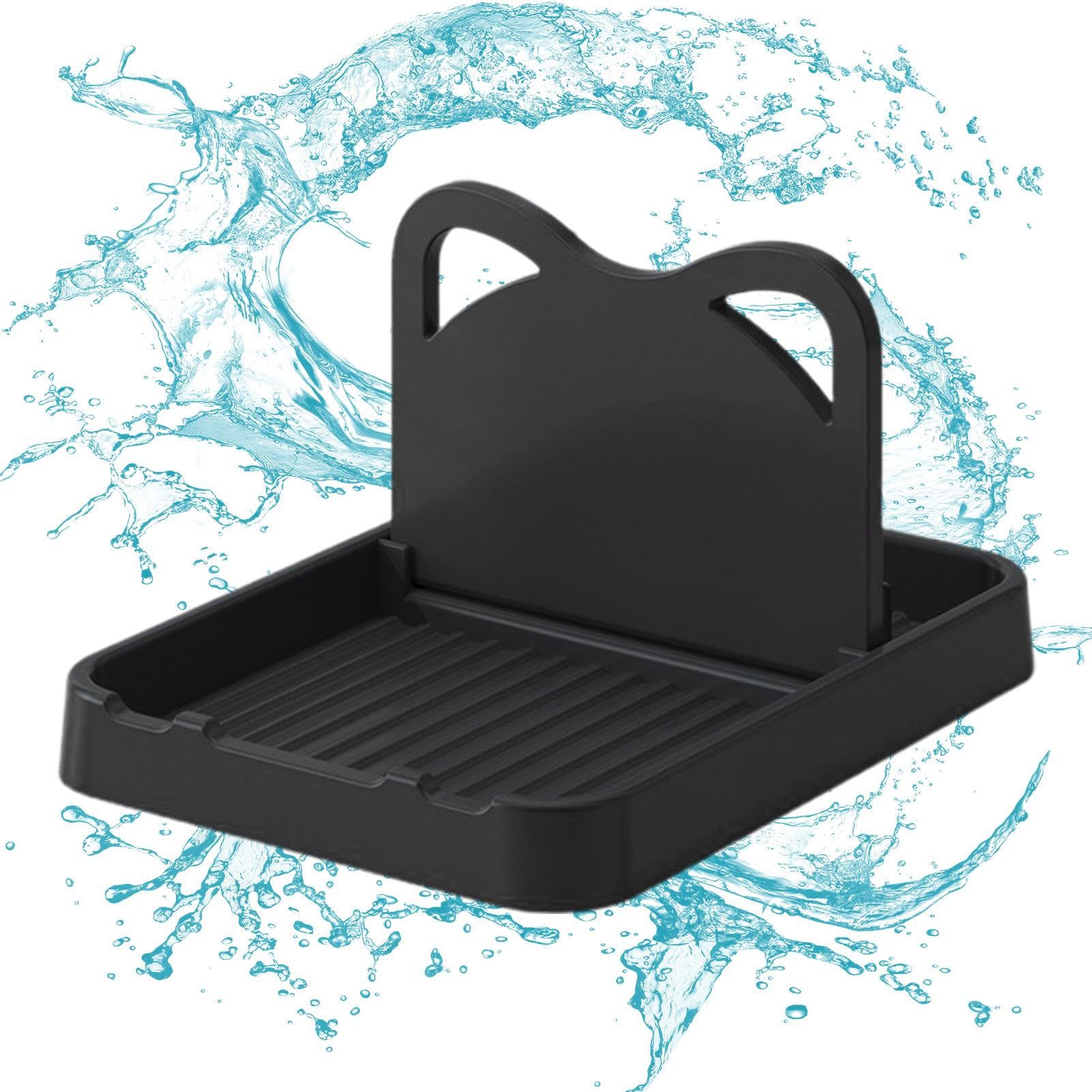 Pot Rack, Utensils Storage Rack, Foldable Pot Organizer, Pot Rack Organizer with Drip Tray, Spoon Holder Spatula Pan Cover Shelf, Multi functional Spoon Rest Pot Lid Holder For Cooking Utensils