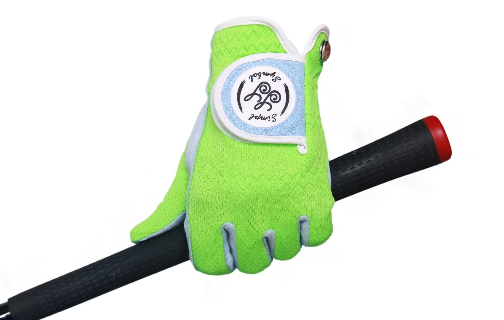 SIMPLE SYMBOL Women's RainGrip Golf Glove,Hot Wet Weather Comfort,Six Pack (Six Left Hand Or Six Right Hand) Four Colors,Pink/Purple/White/Green, Left Hand Right Hand(Green,S,Left)