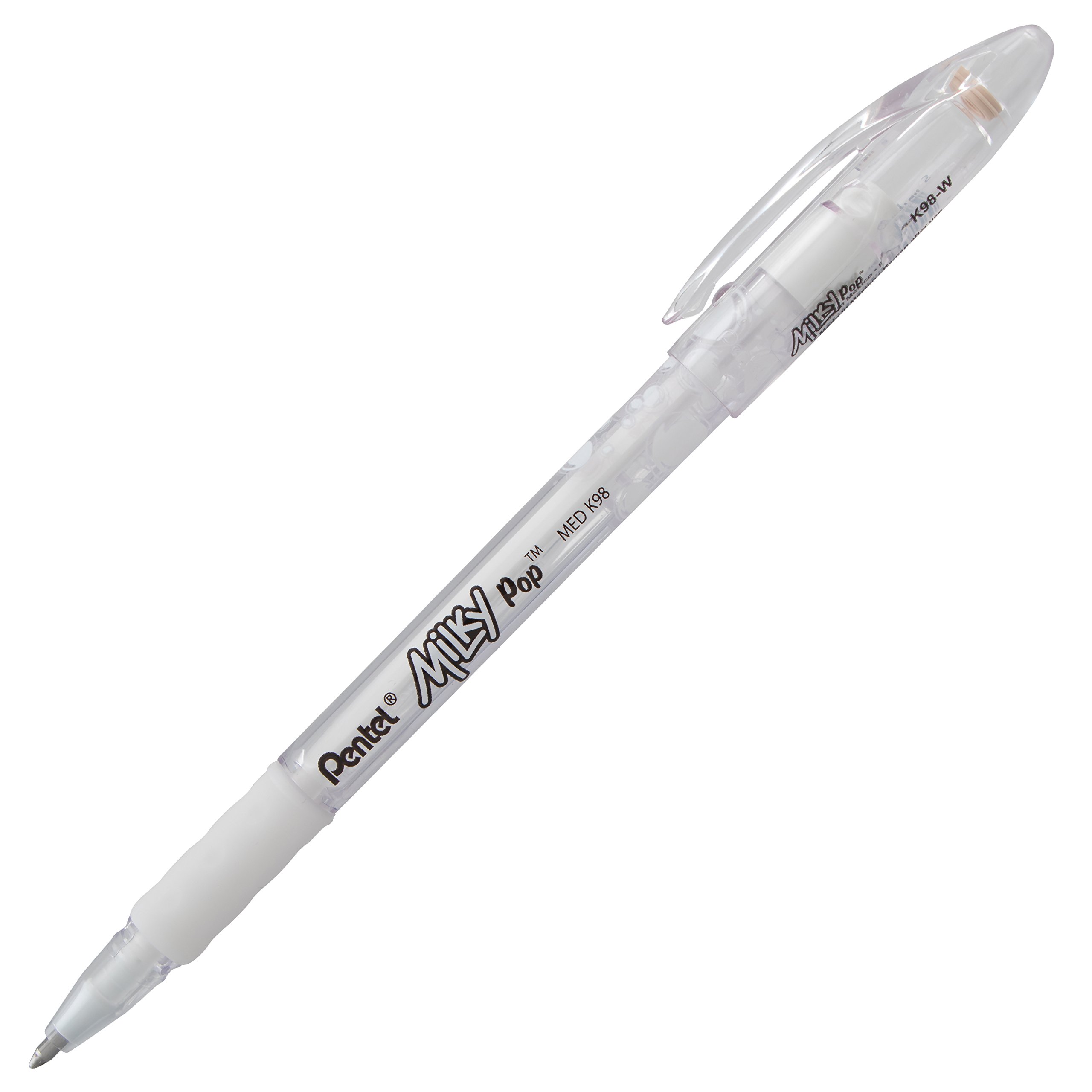 Pentel Milky Pop Pastel Gel Pen, (0.8mm), Medium Line, Assorted Colors, Pack of 8 (K98BP8M)