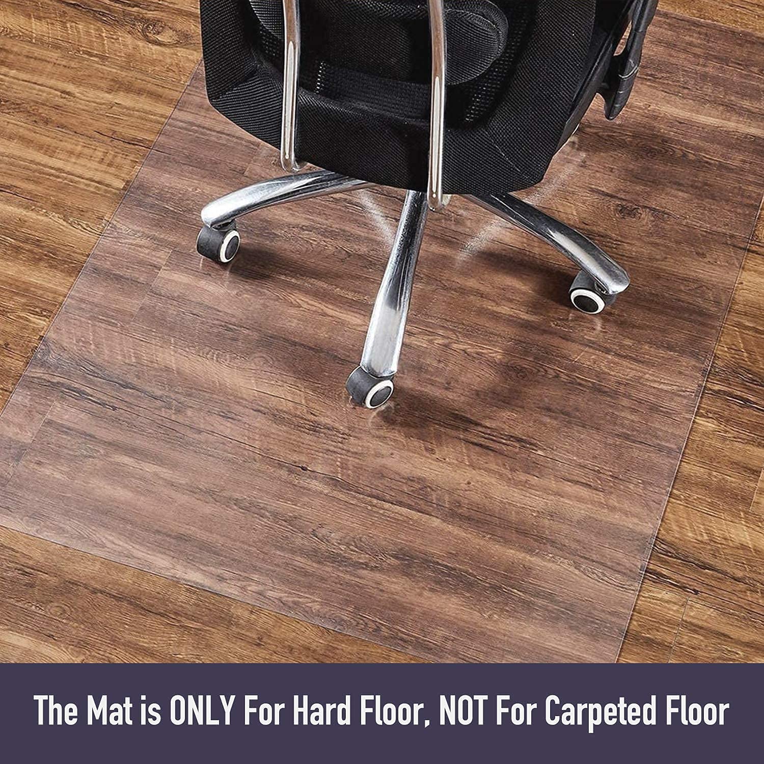 Office Chair Mat Chair Mat for Hardwood Floor Crystal Clear Office Mats for Rolling Chairs Desk Chair Mat 35"×47"-1.5mm Thick